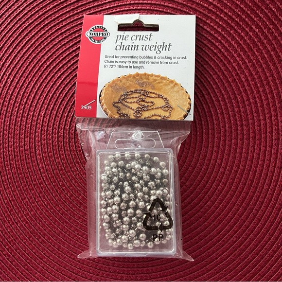 Norpro | Kitchen | Nwt Norpro Pie Crust Chain Weight | Poshmark